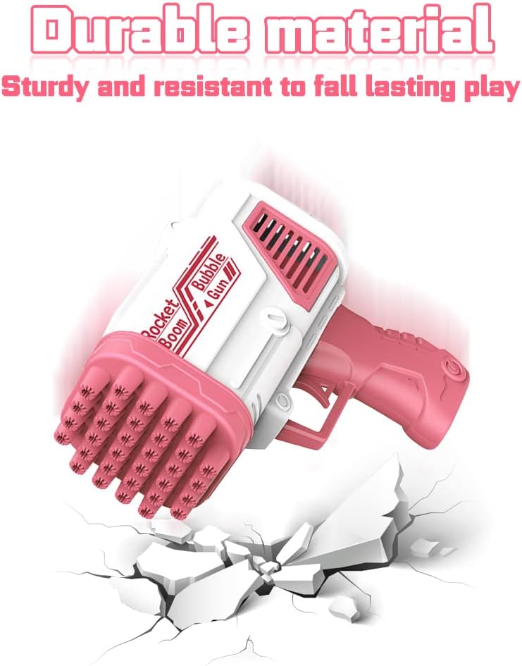 32 Hole Bubble Handheld Bubble Machine, Electric Bubble Gun, Outdoor ...