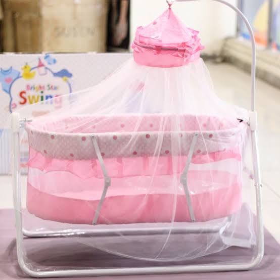 Baby Cradle Swing Cot For Home Steel Jholi / Jhula / Jhola for Kids ...