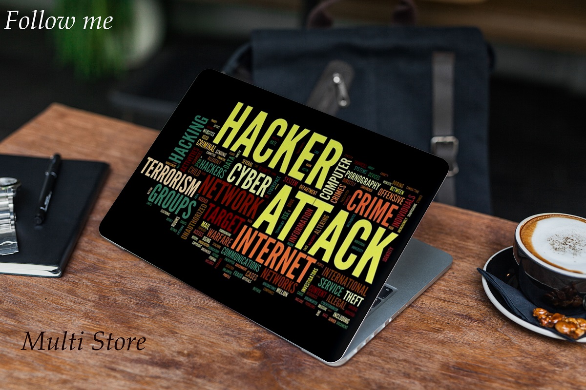 hackerriii323 Laptop back cover / skin / sticker for girls / boys ...