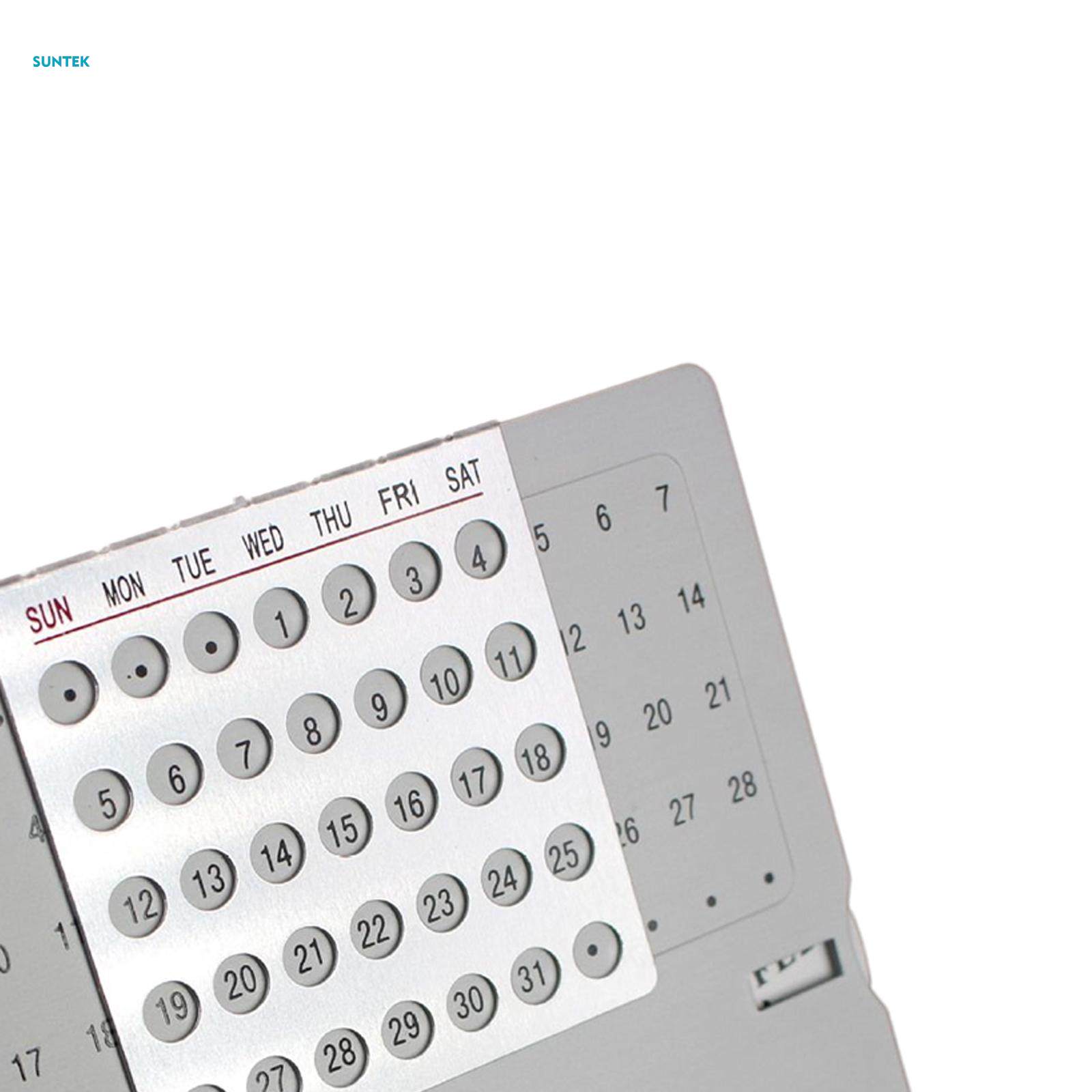 Metal Perpetual Calendar 2023 Calendars Date Planner Use for 100 Years ...