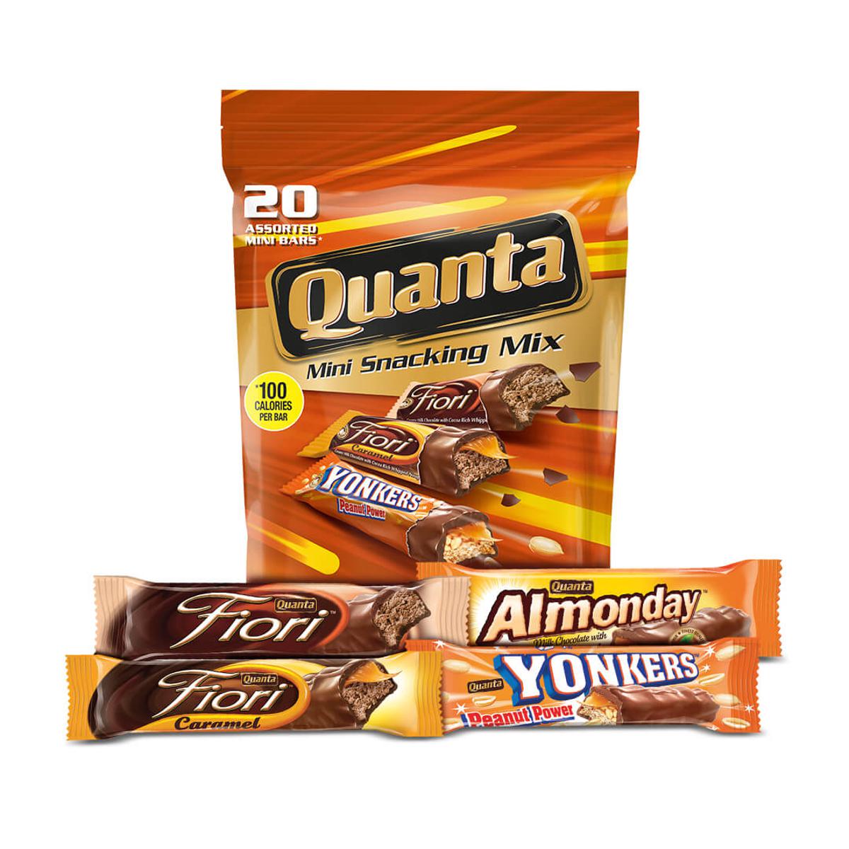 Quanta Milk Chocolate Mini Snacking Bars Mix 314 gram Pouch (Made in U ...