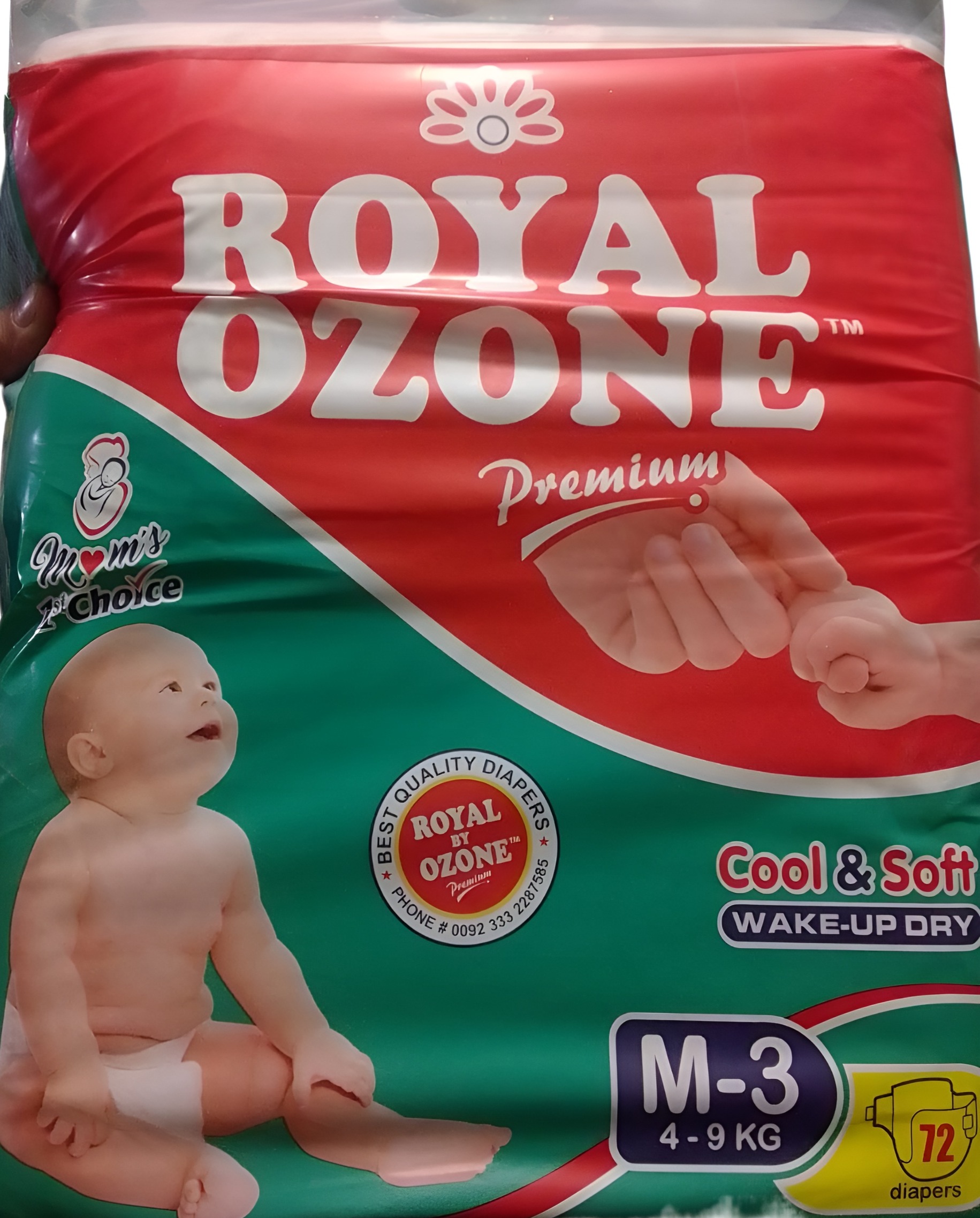 Royal Ozone Premium Diapers Size 3 (4-9kg) 72 Pcs | Daraz.pk