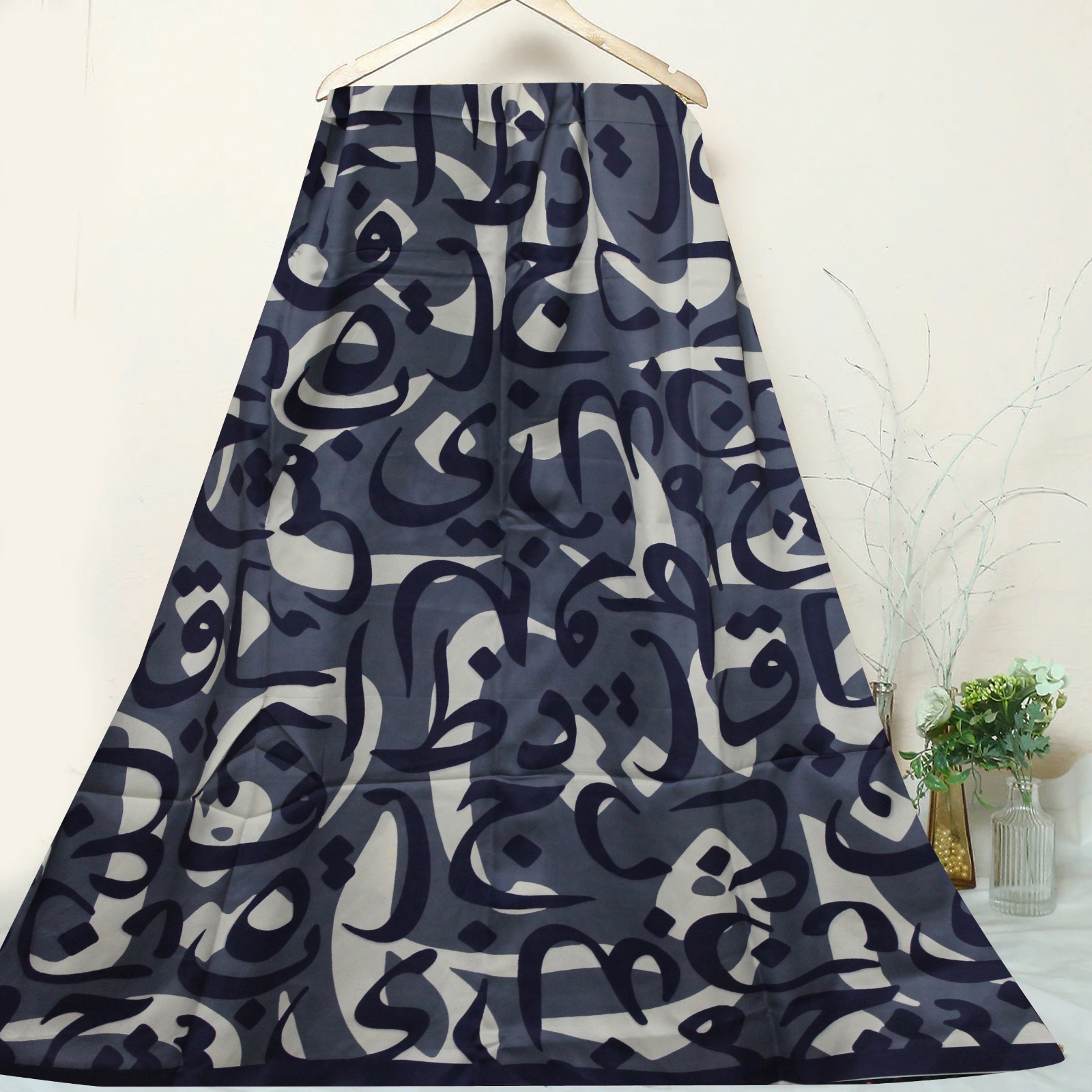 Digital Printed Silk Calligraphy Dupatta | Daraz.pk