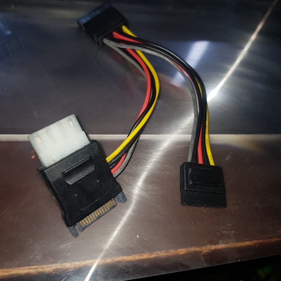 Sata To 2 Double Sata Connector+Molex .,Sata To Sata Connector 100 ...