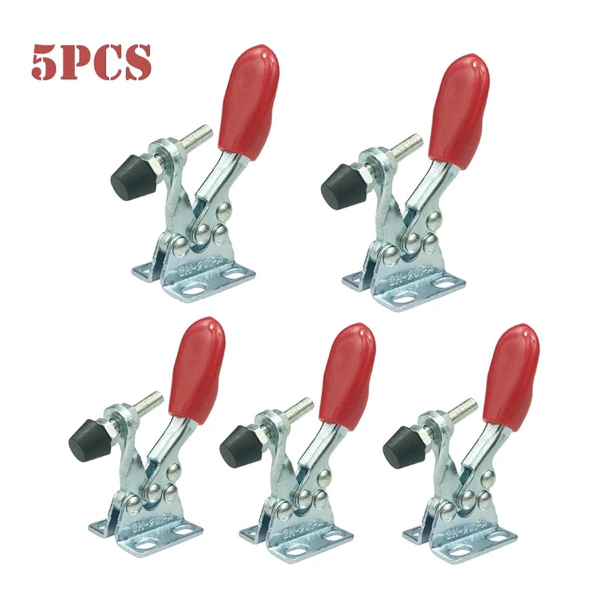 2/4/5PCS GH-201A Horizontal Toggle Clamp Quick-Release Toggle Clamps ...
