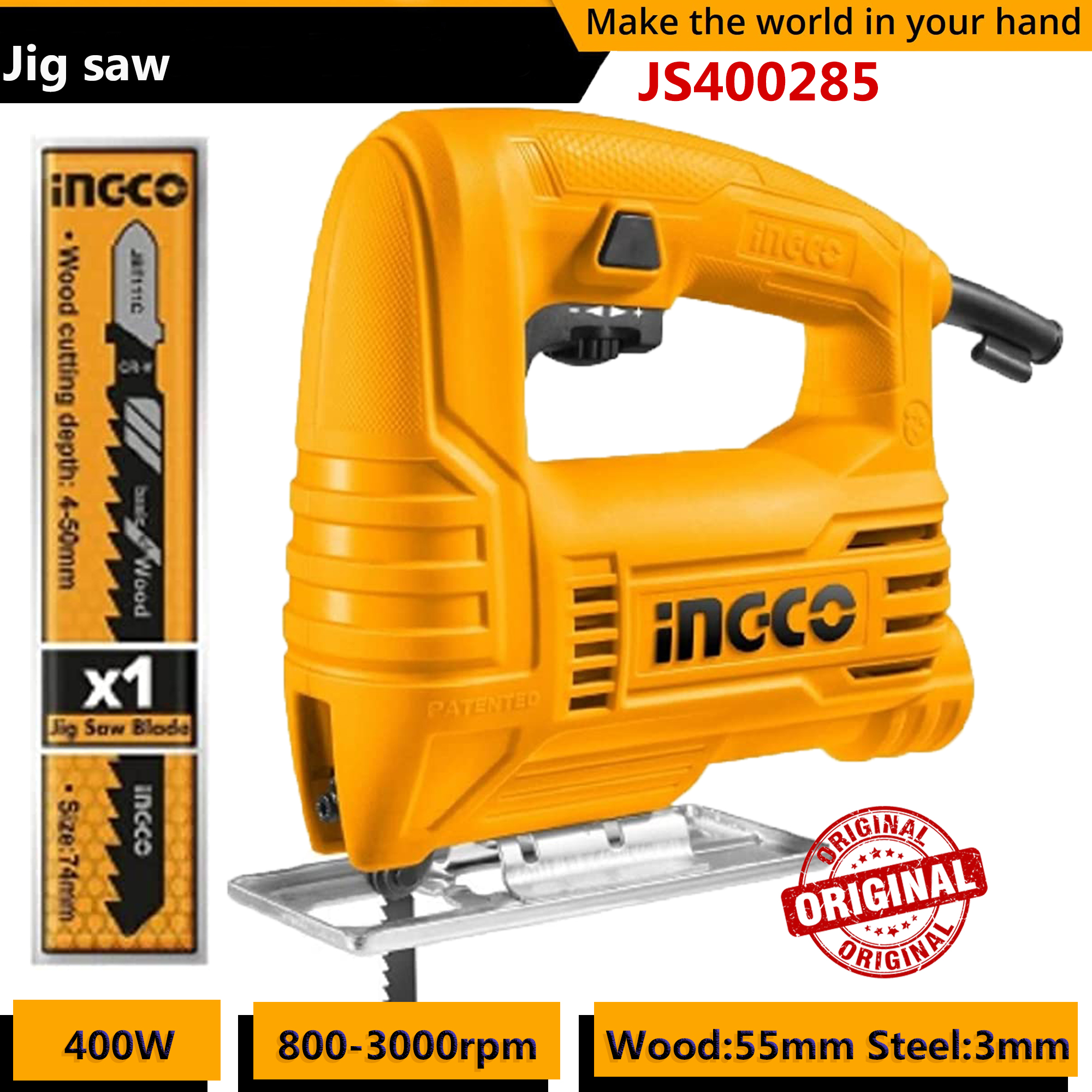INGCO Jig saw 400W JS400285 | Daraz.pk