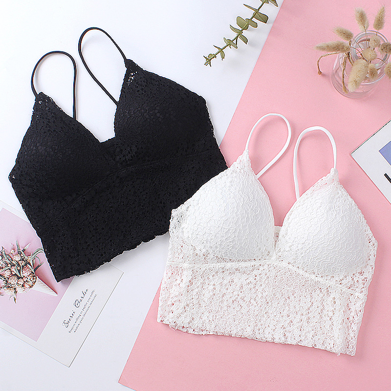 Lace bra wrapped chest wireless bra beautiful back bra thin bra ...