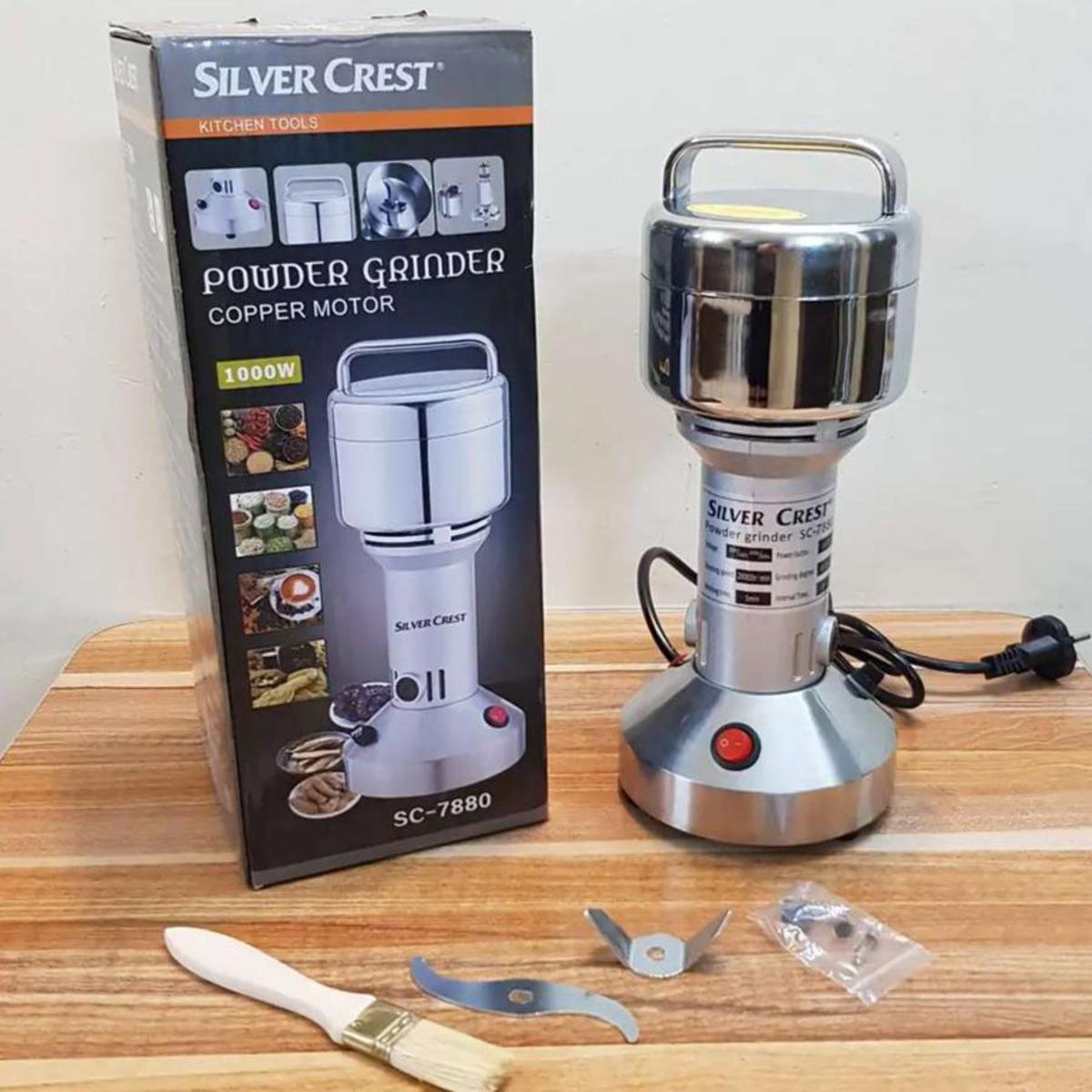 Silver Crest Electric Powerful Powder/Cereal Grinder 150g - All Metal ...