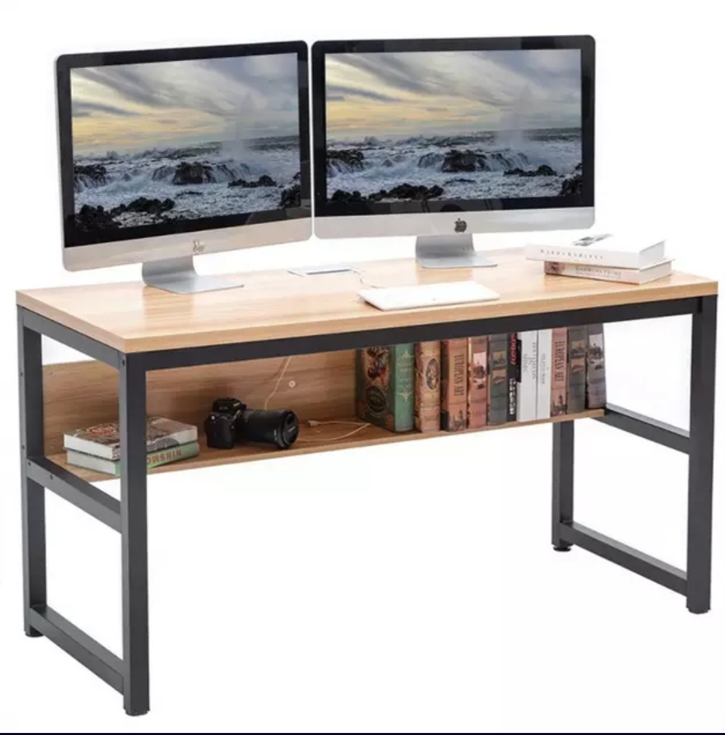 Study Table Computer desk H- Shape Work Station Table | Daraz.pk