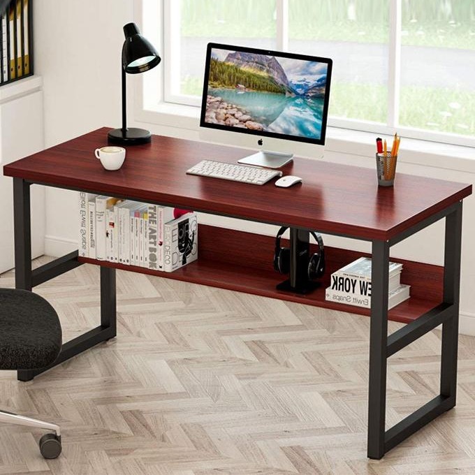 Office Table Desktop Table With Book Shelf Office Desk Book Shelf ...