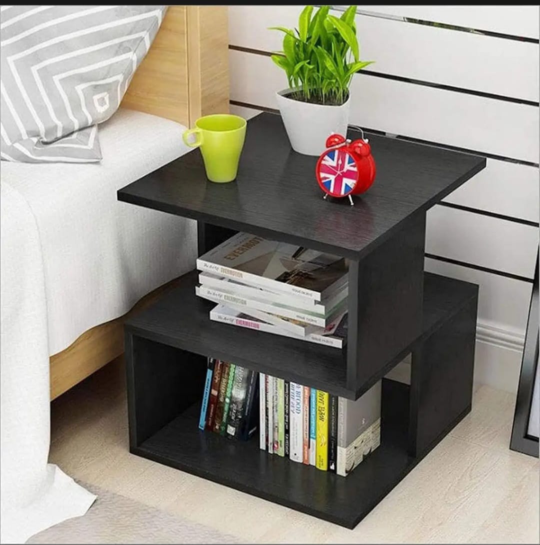 Rectangle Hallow Design Night Stand Storage Bedside Table Center table ...
