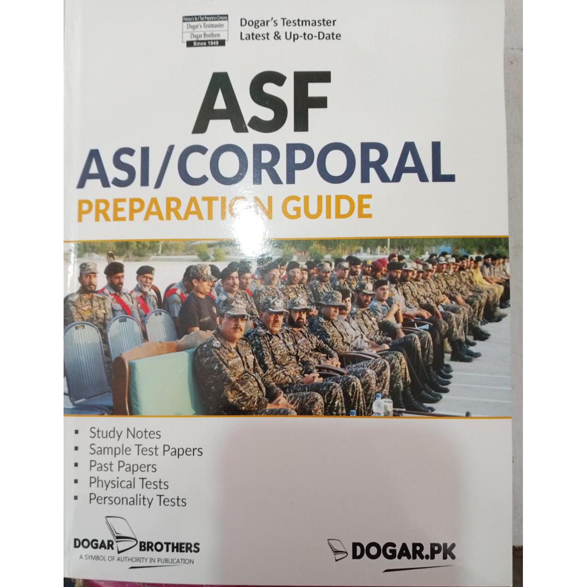 ASF ASI / CORPORAL PREPARATION GUIDE | Daraz.pk