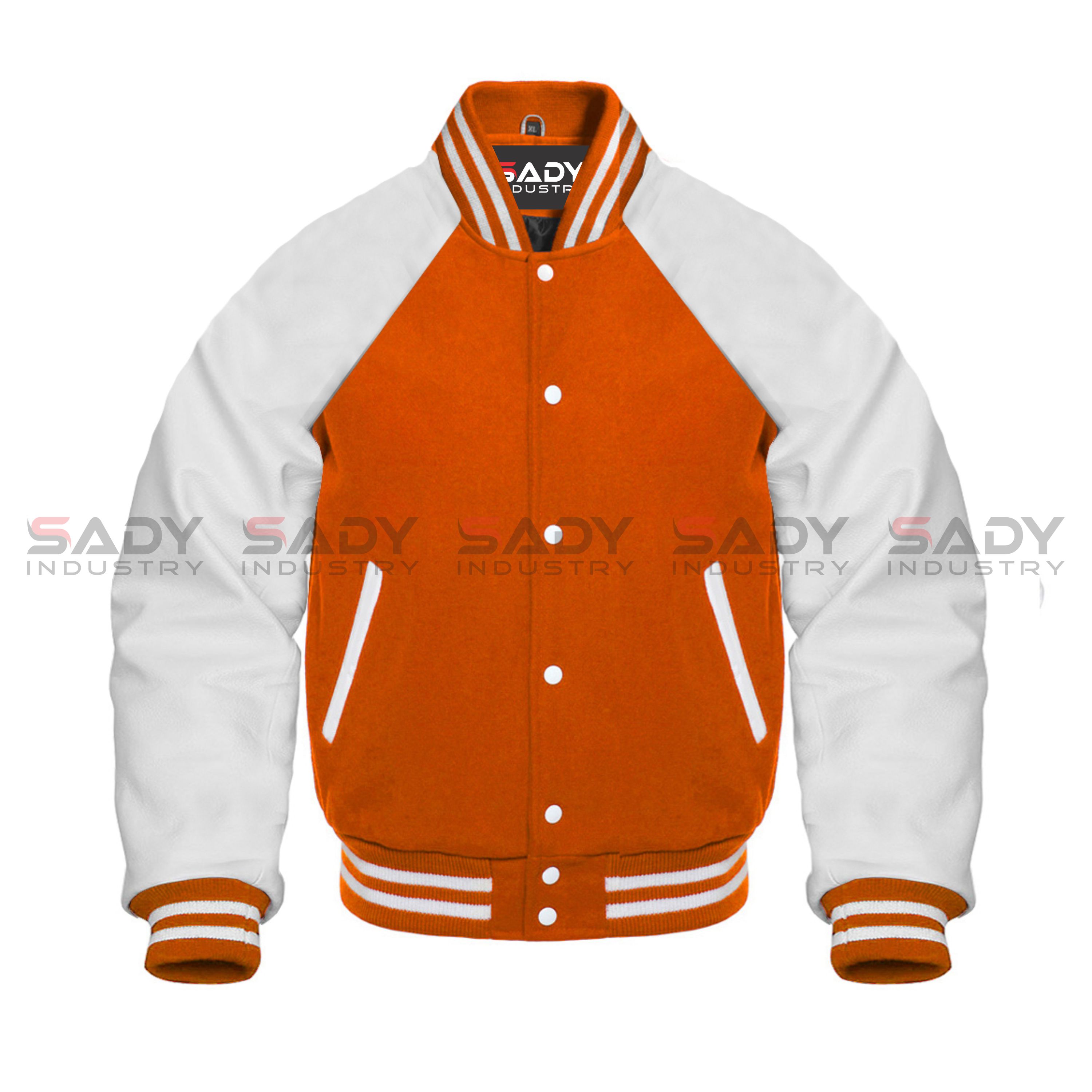 Varsity Jacket Red Wool and White Leather, Bomber Jacket | Daraz.pk