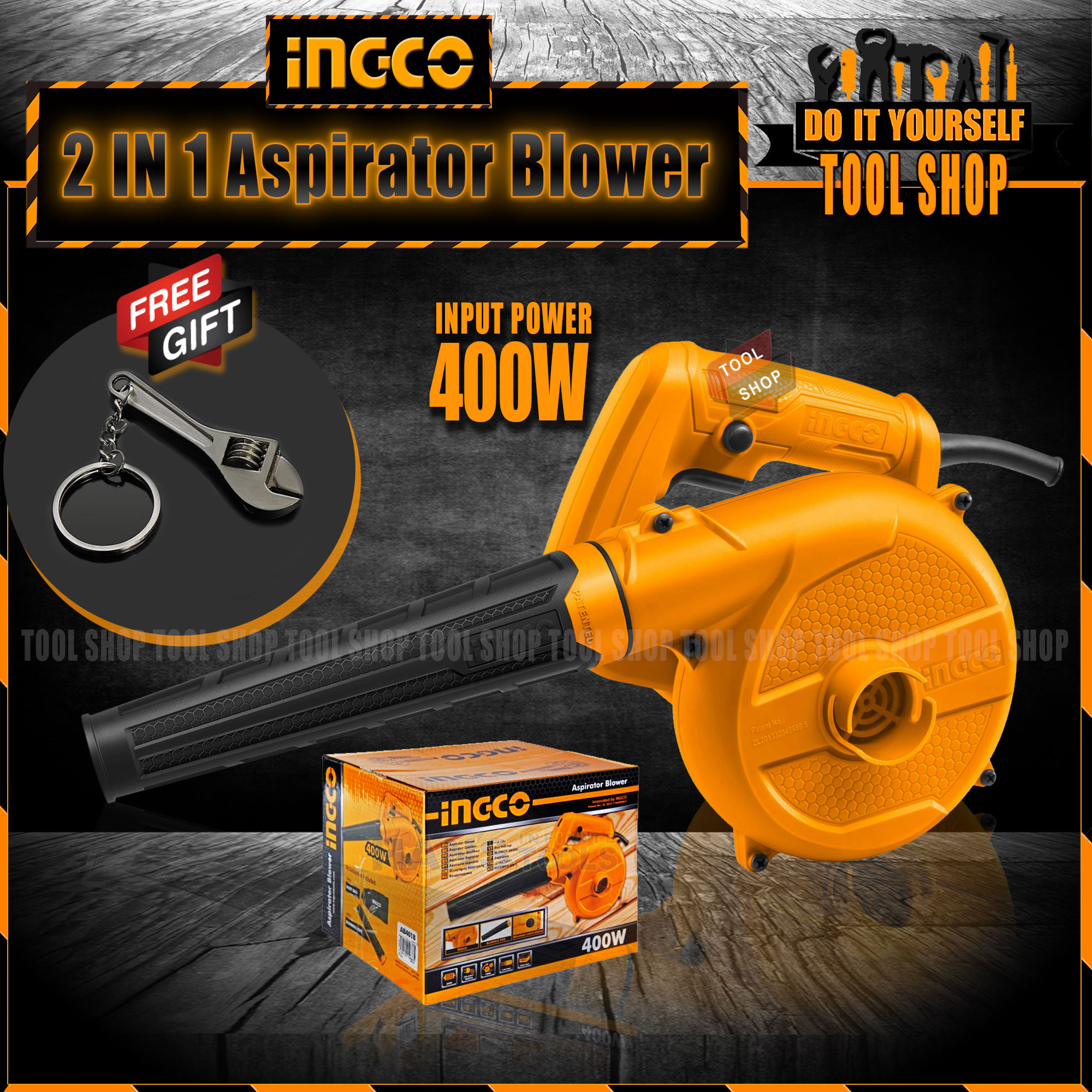 Ingco Original 2 iN 1Home Aspirator Blower + Vacuum Dust Cleaner 100% ...