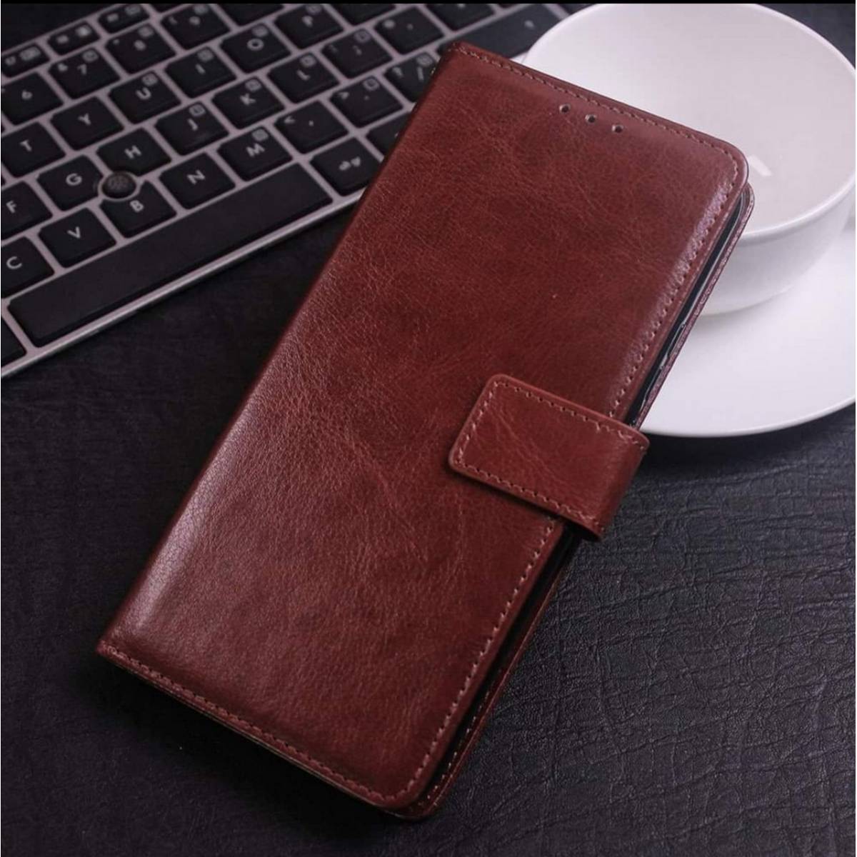 infinix NOTE 7 Book Style PU Leather Case Cover for infinix NOTE 7 Flip ...