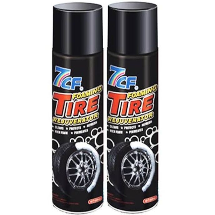 7CF CARS TYRE CLEANER 1PC |BLACK WAX |TIRES FOAM CLEANER |TIRE POLISH ...