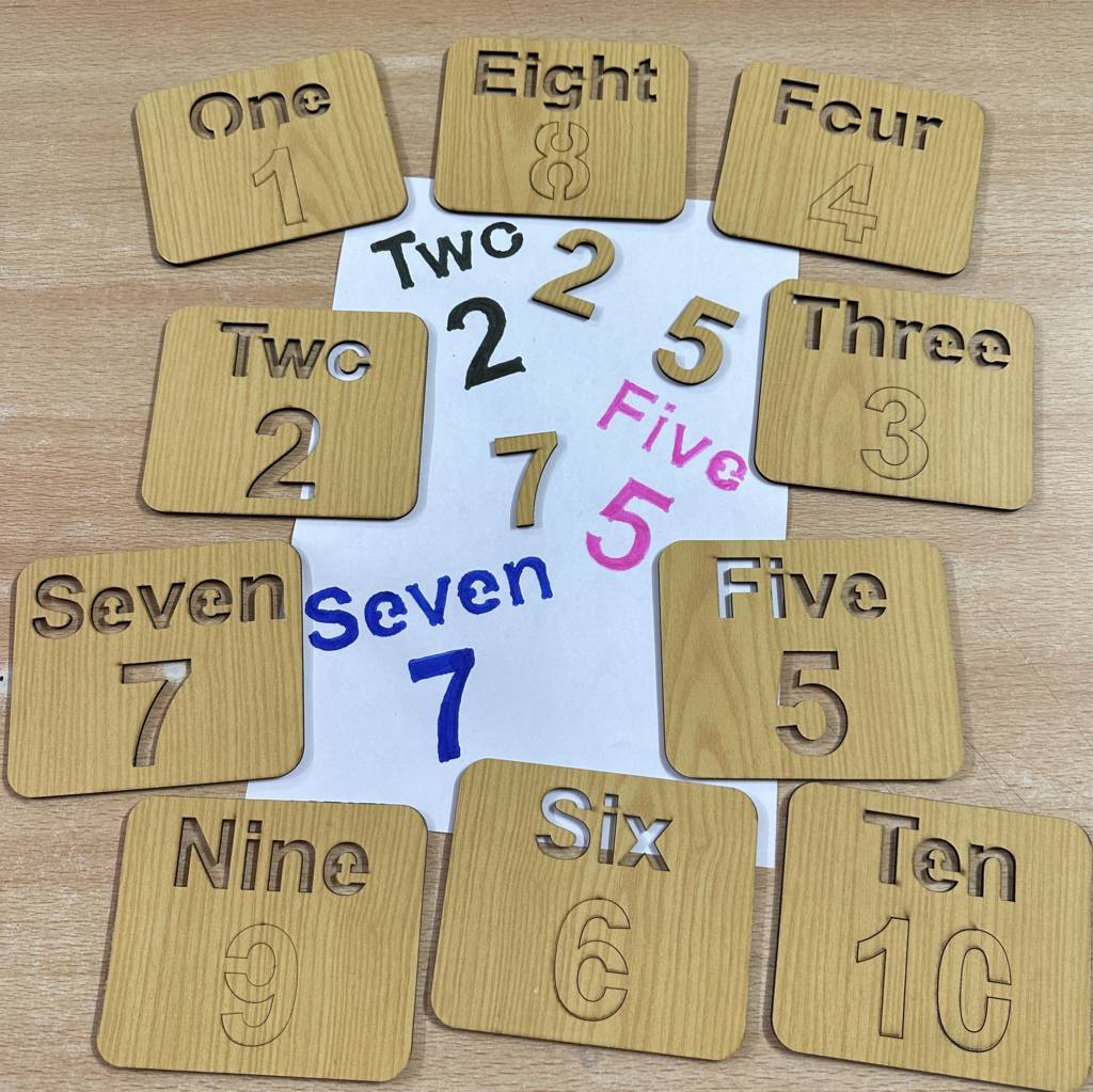 Counting Drawing and Puzzles Stencils ONE to TEN | Daraz.pk