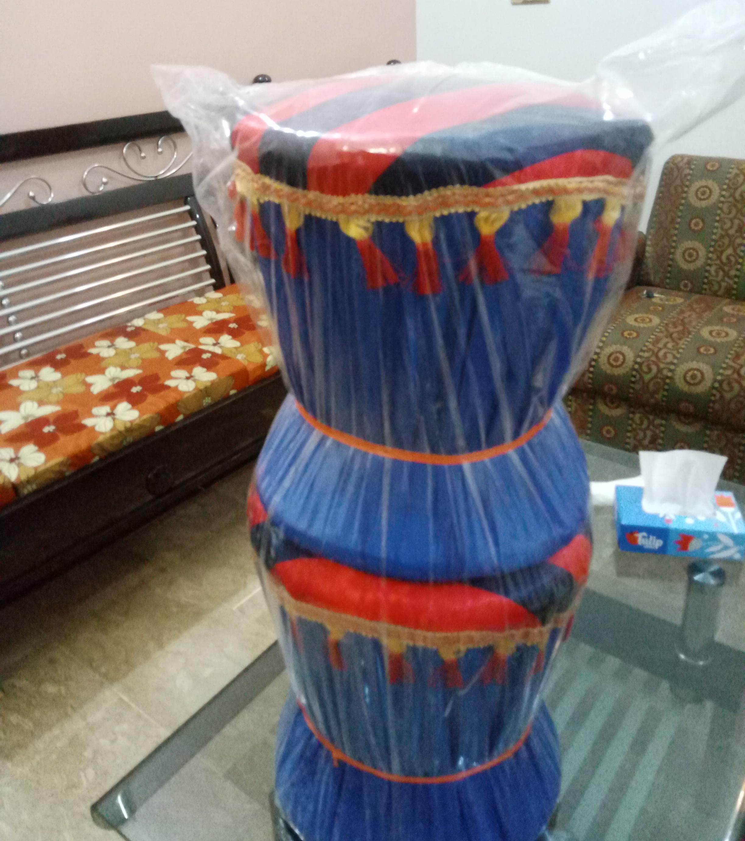 Nature's Comfort: Eco-Friendly Bamboo Mudda Sitting Stool 1 Piece ...