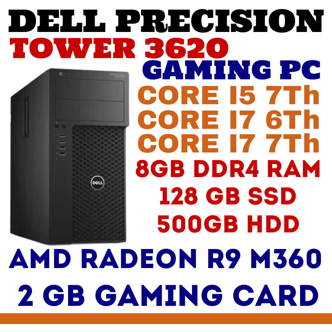 De!! Precision TOWER 3620 , CORE i5 7th , CORE I7 6th, CORE I7 7th, 8GB DDR4 RAM, 128GB SSD ...