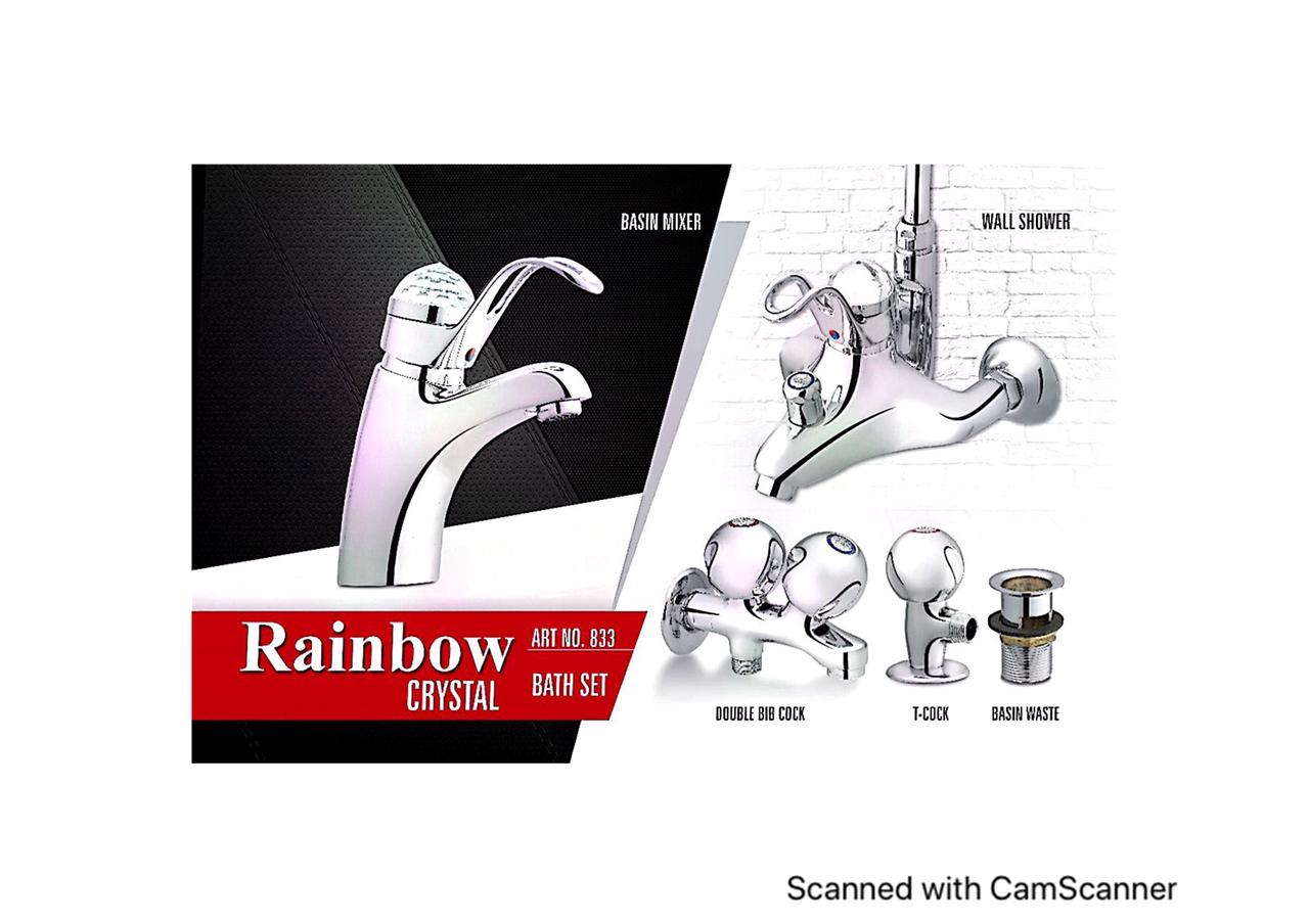 Rainbow 7 pieces Complete Bath Set Shower Set Wall Mounted 7 in 1 ...