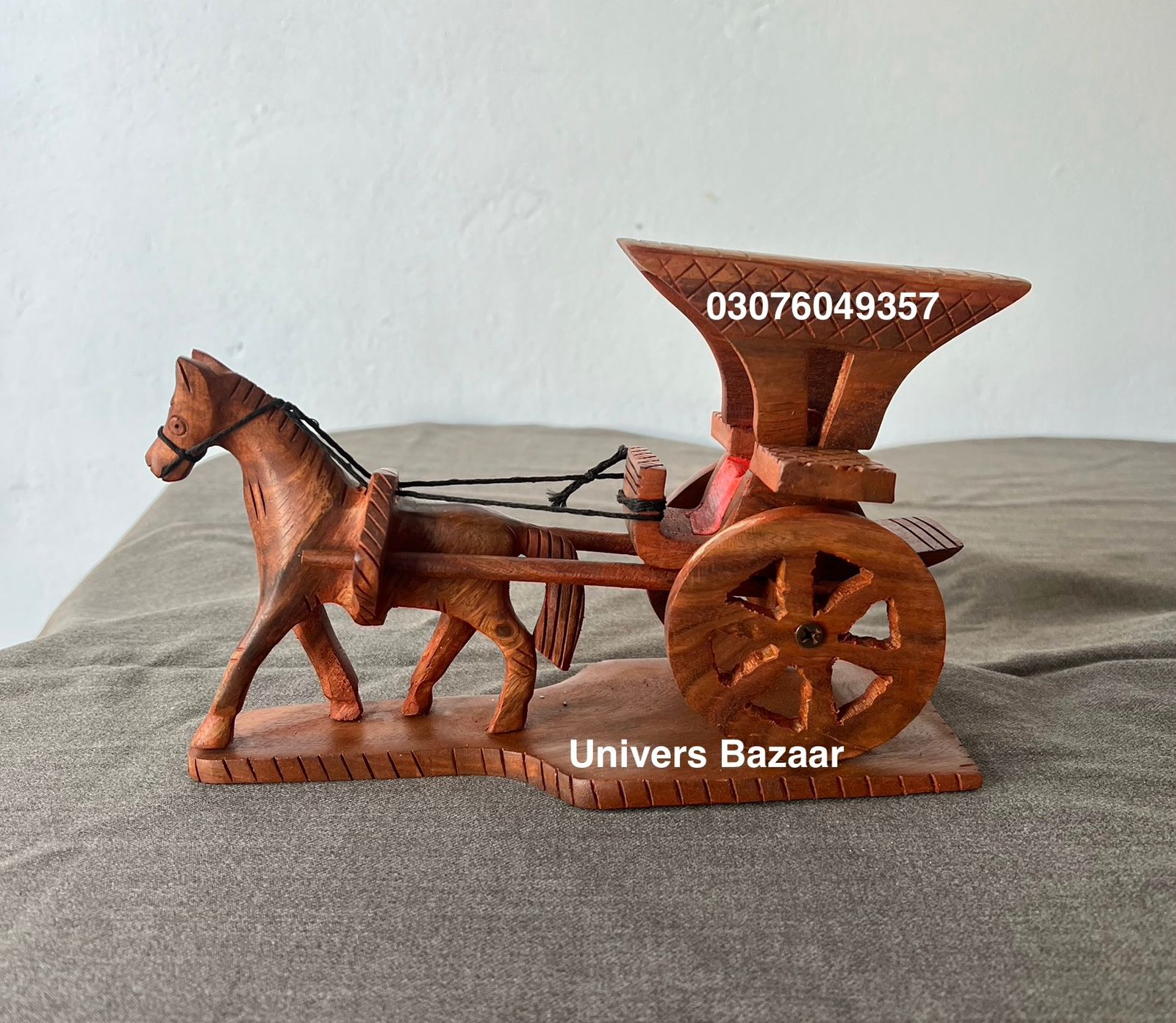 Traditional Tanga Buggi Wooden Horse showpiece | Daraz.pk