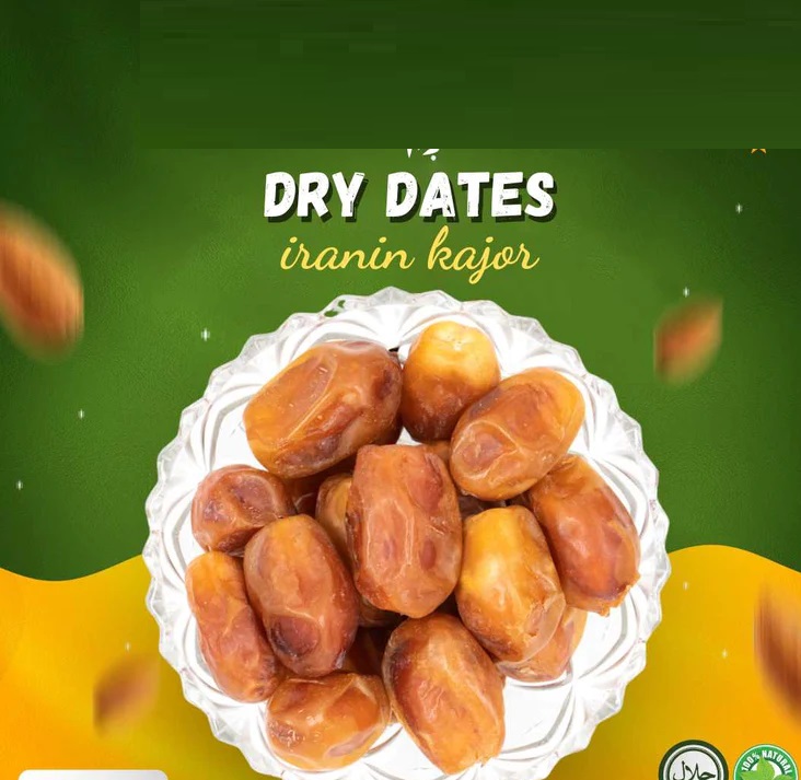 Premium Dry Zahidi Dates (Khajoor) From Iran - 1kg Pack | Daraz.pk
