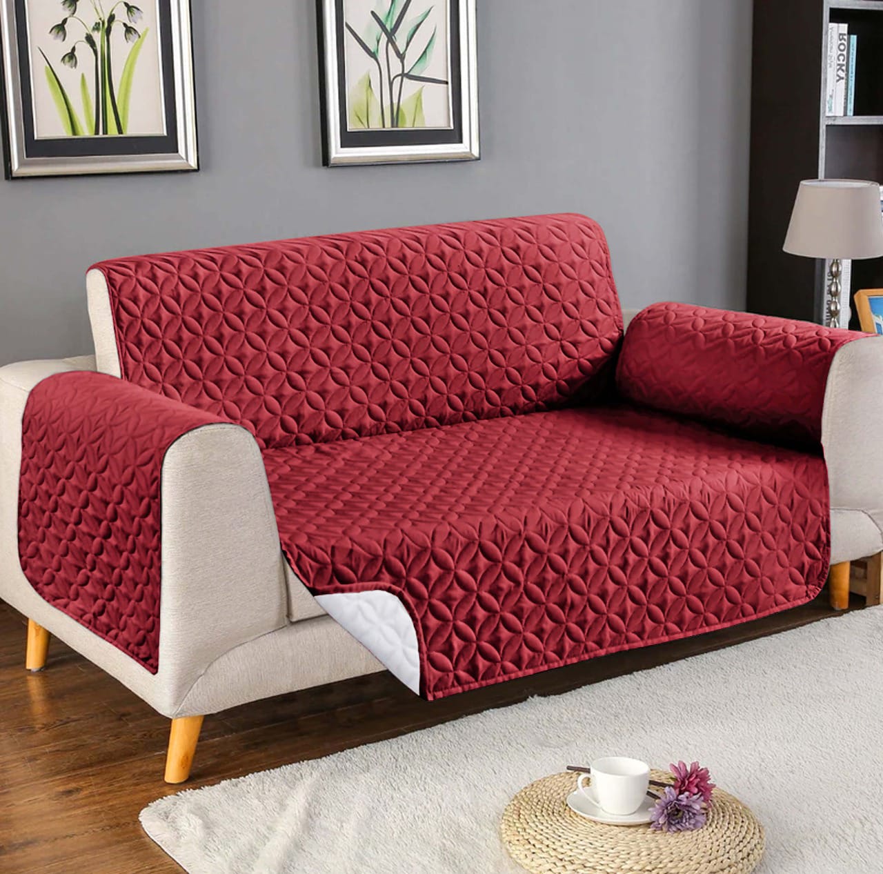 Ultrasonic Quilted Sofa Covers 5 seater, 6 seater, 7 seater / Micro ...