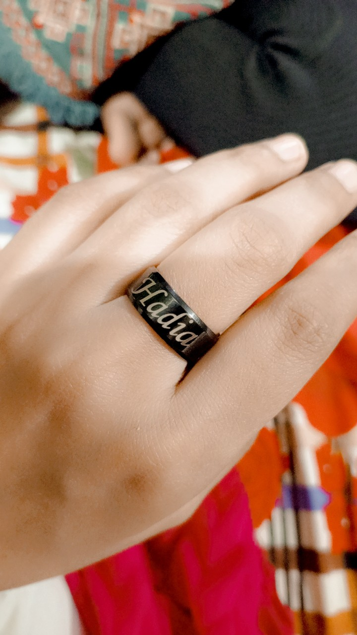 CUSTOMIZED NAME SILVER RING (PERFECT GIFT TO SEND YOUR WIFE , HUSBAND ...