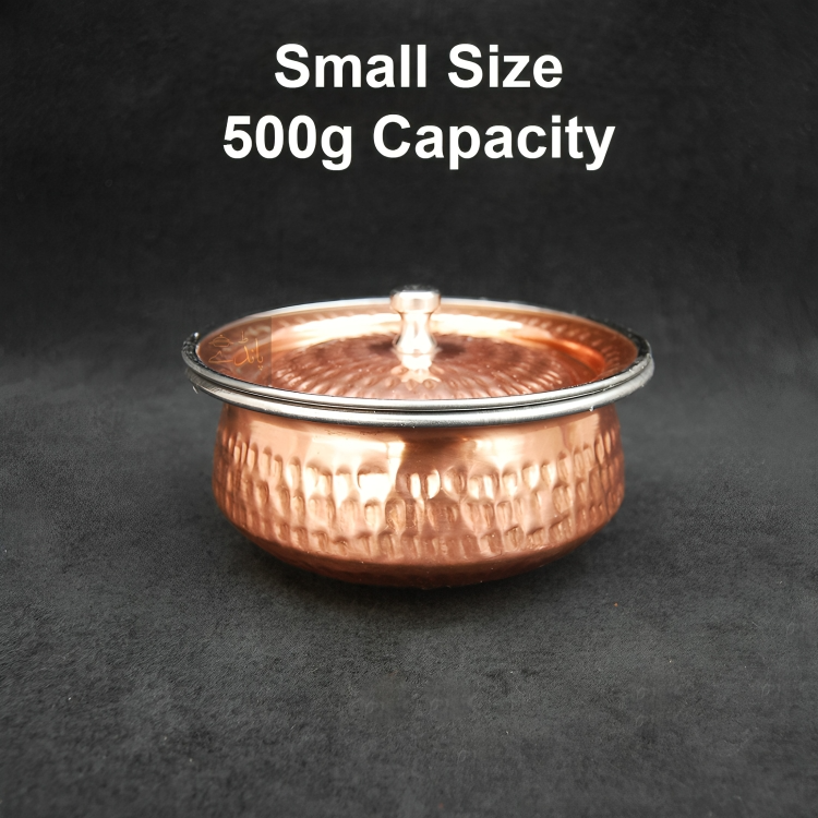 Copper Serving Handi | Hammered Design | All Sizes Available | Copper ...