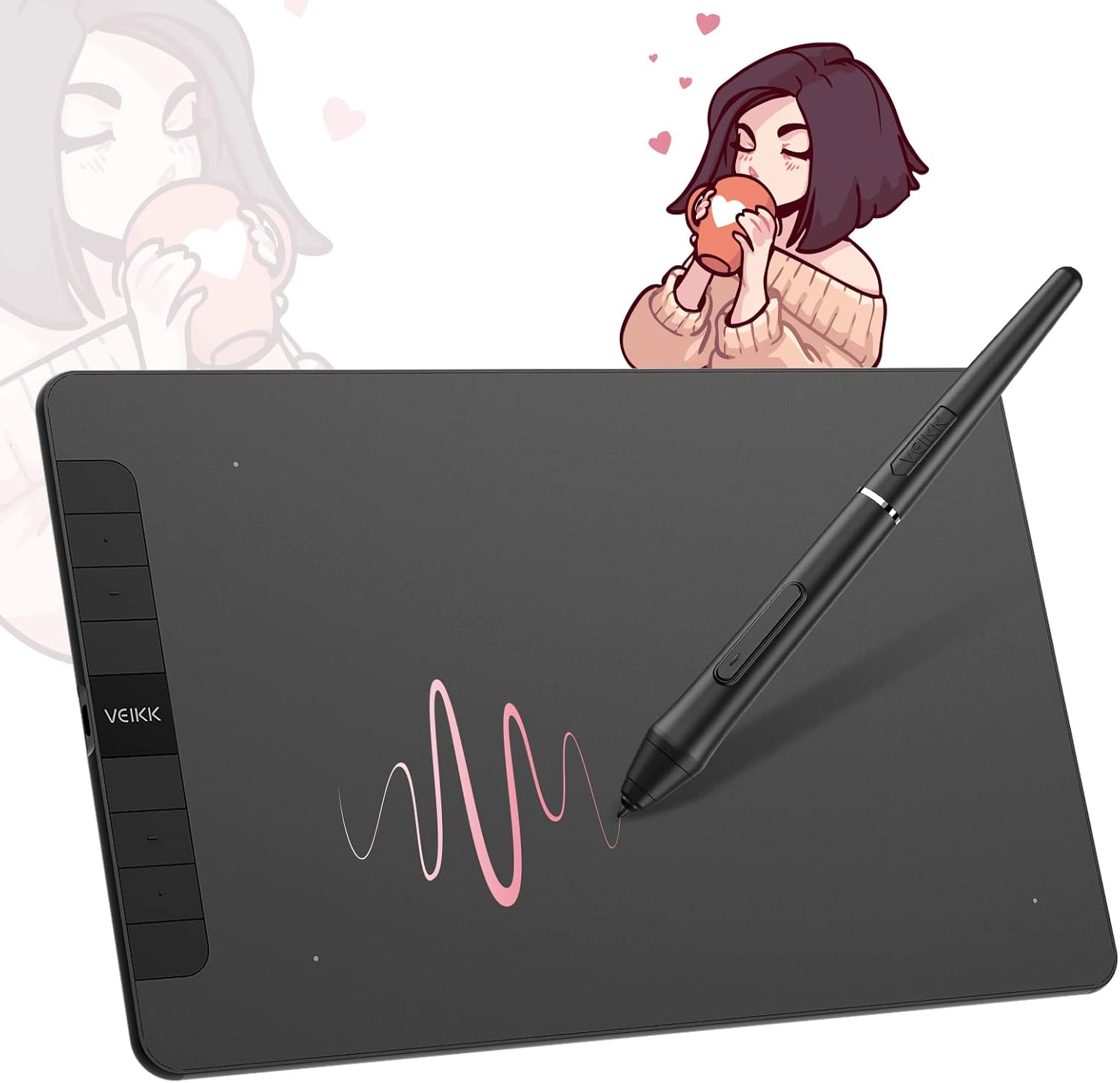 VEIKK A30 Drawing Tablet 10x6 Inch Graphics Tablet * VEIKK VK1060 ...