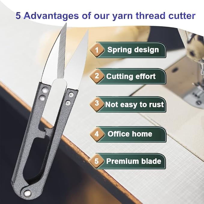 U Shaped Tailor's Thread Cutter Clipper Mini Scissors Hand Trimming ...