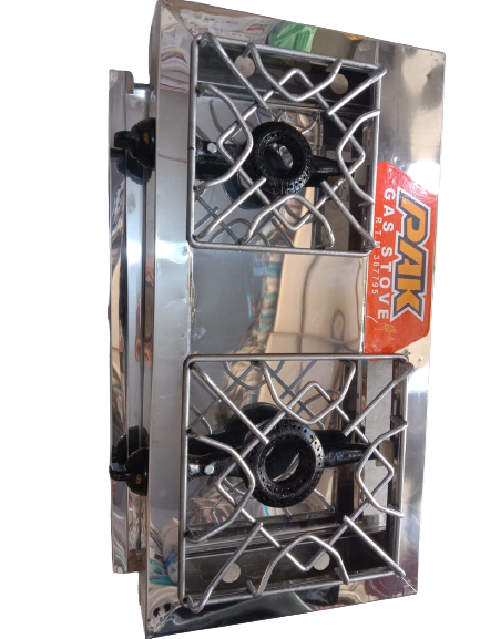 PAK 2 Burner Gas Stove -Stainless Steel Family | Daraz.pk