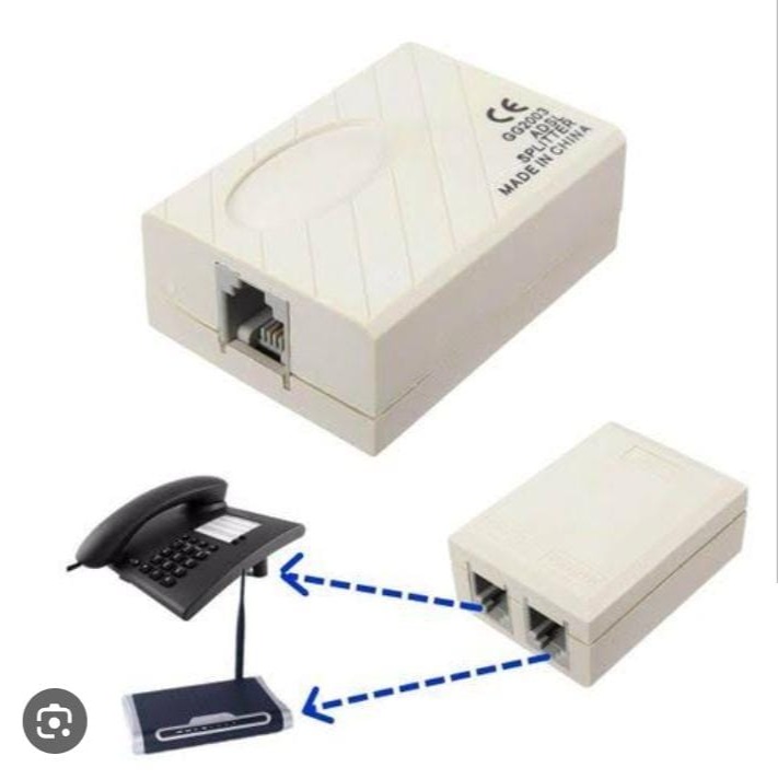 PTCL Splitter 2 in 1 for PTCL Internet PABX | Daraz.pk