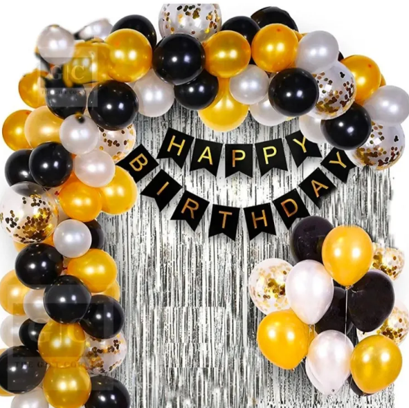Happy Birthday Combo decoration Balloons Combination Theme Sets With ...