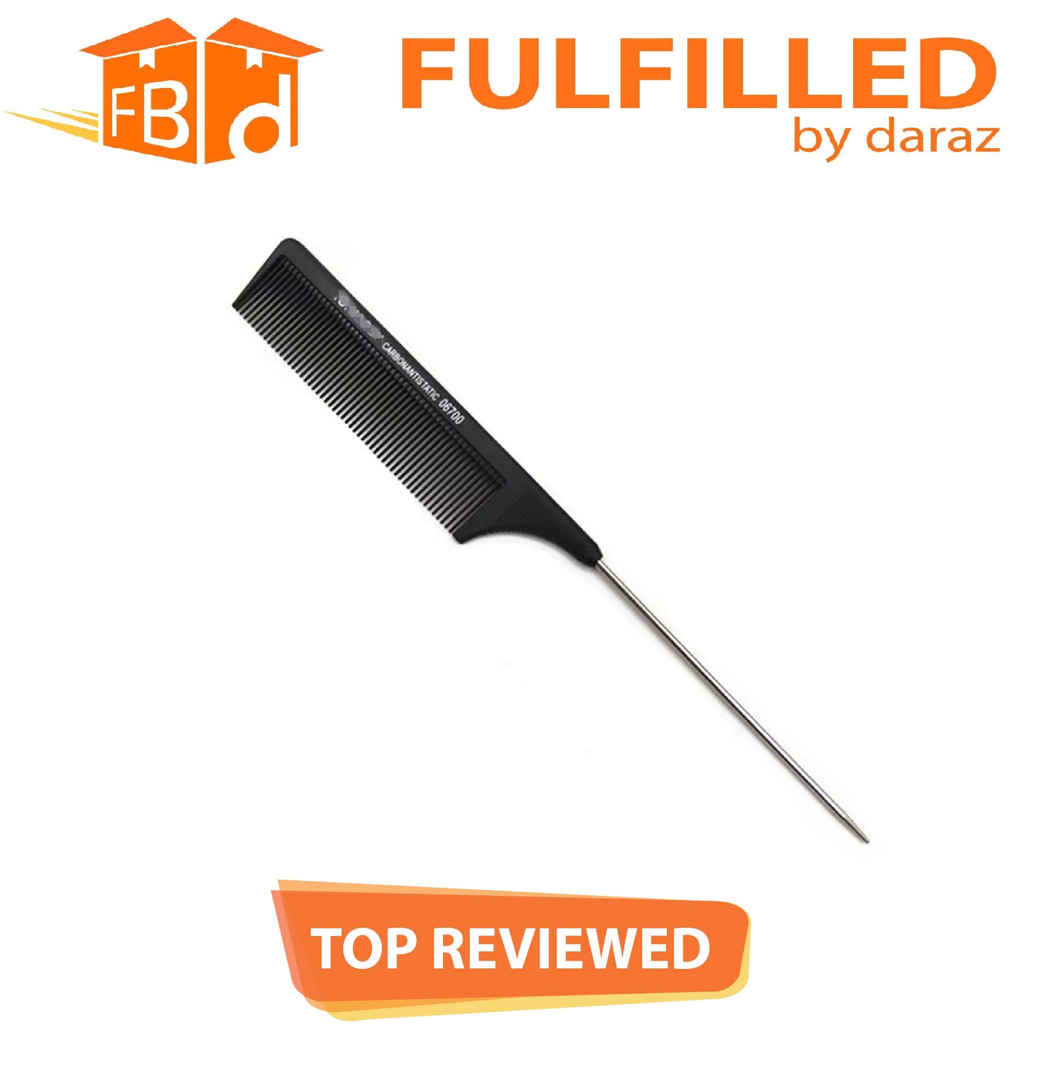 Tail Hair Styling Comb-Professional 8.8 Inch Tail Comb - Black Carbon ...