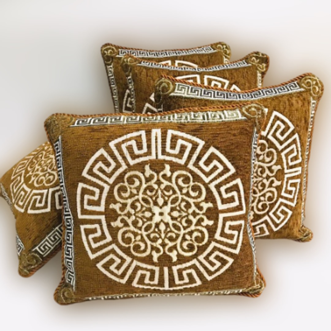Velvet Jacquard Cushion Covers Pack of 5 pc | Vibrant Design & Colors ...