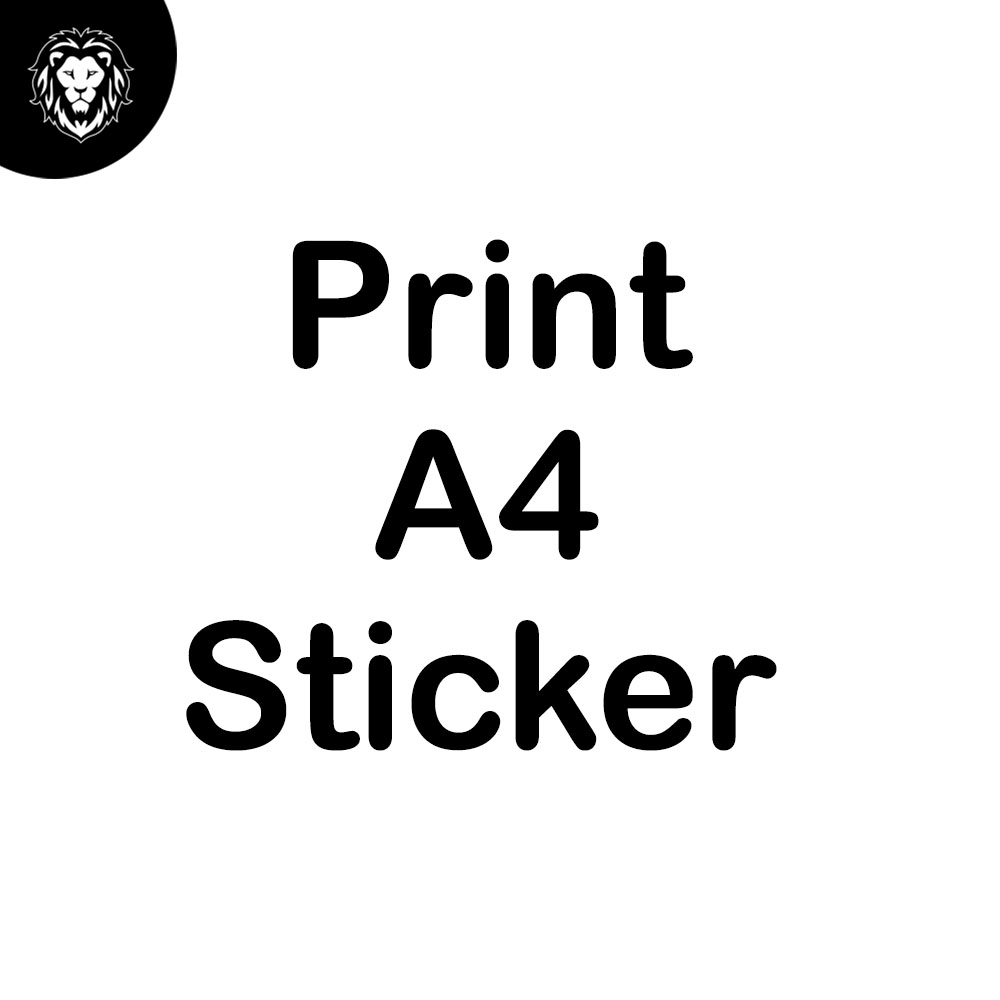 A4/A3 customized Sticker with Digital High Quality Resolution ...