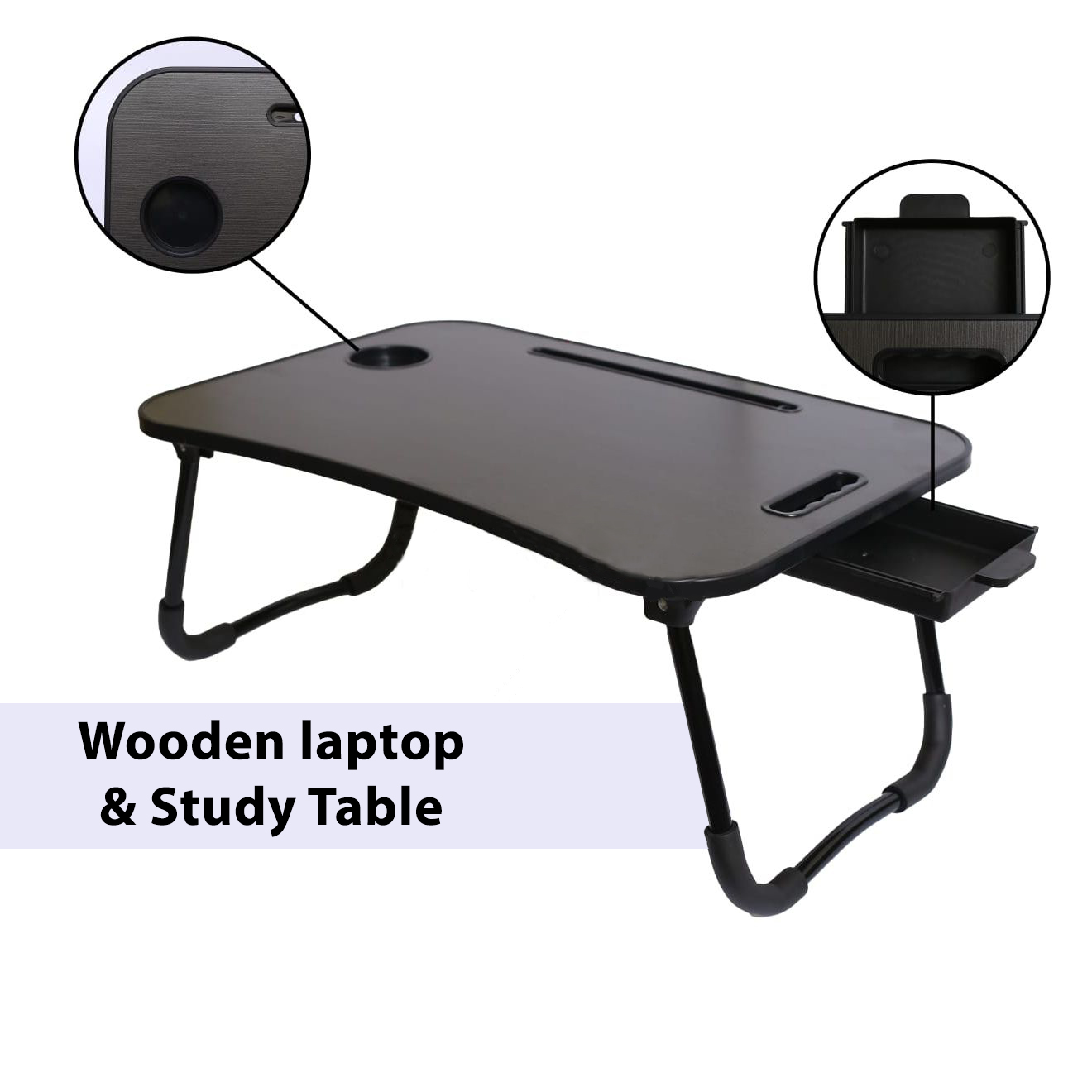 laptop table Modern Computer Desk Folding Laptop table study bed couch ...