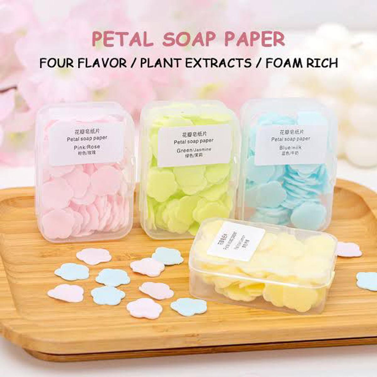 Random Disposable Soap Paper Cute Mini Hand Soap Flower-Shaped Paper ...