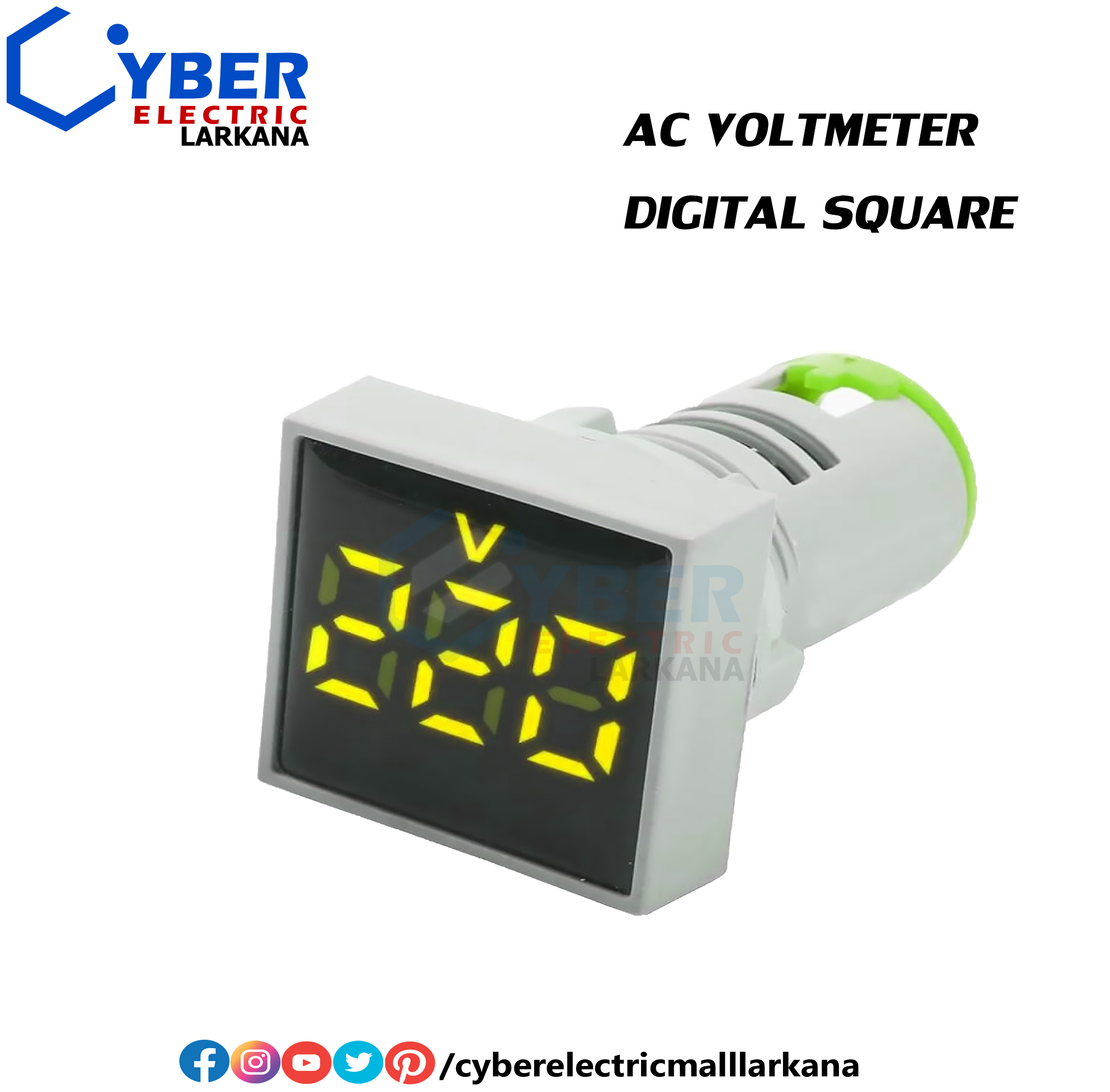 SQUARE PANEL LED AC VOLTMETER DIGITAL | HIGH DISPLAY DIGITAL | AD101 ...