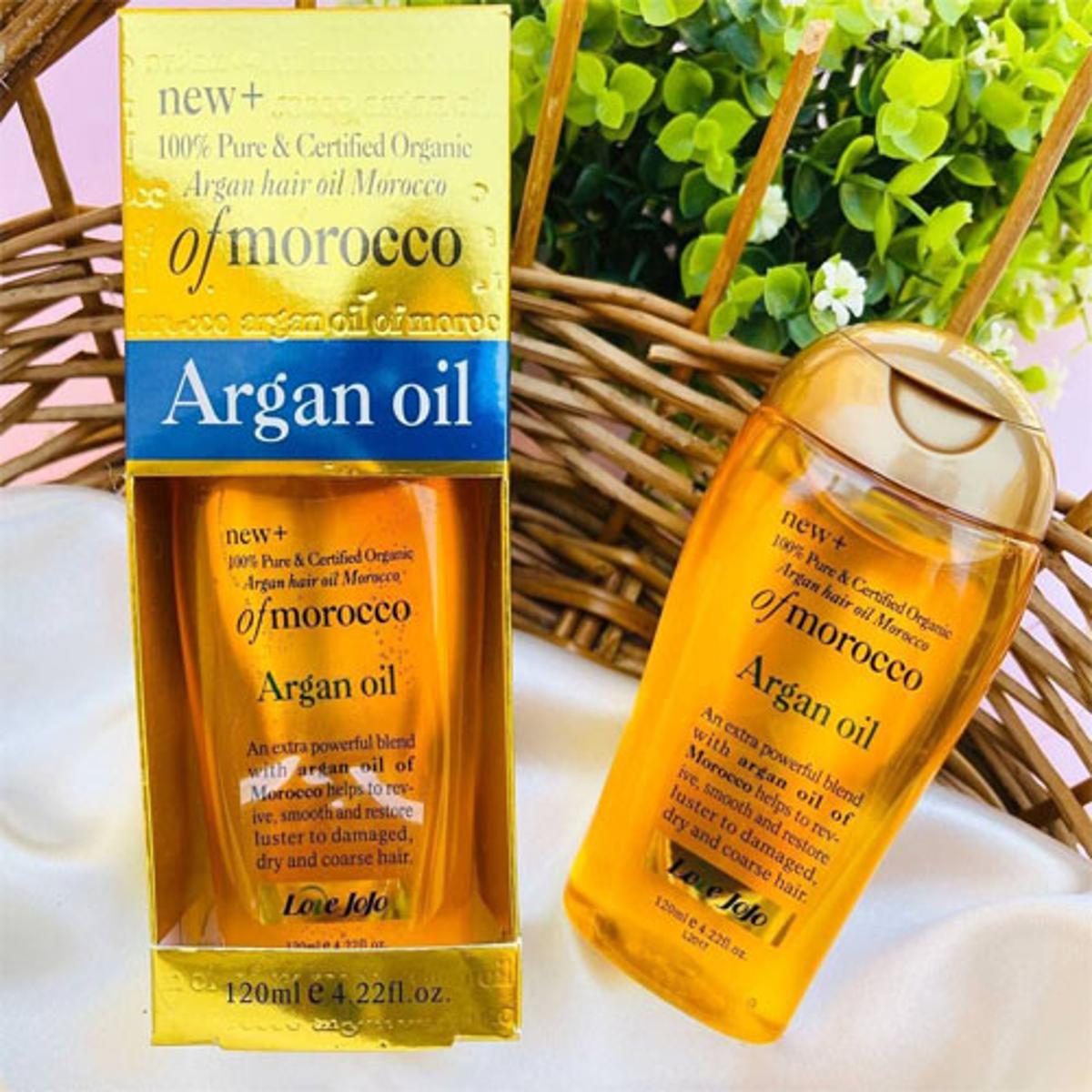 Love JoJo Pure Organic Moroccan Argan Hair Oil 120ml in pakistan | Daraz.pk