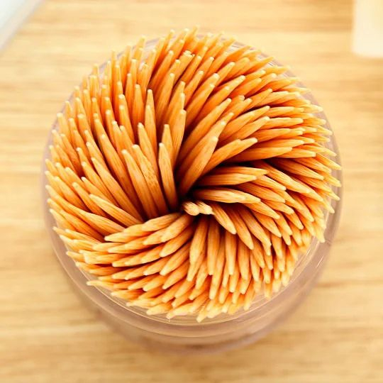 Pack of 2, 3 & 4 Double-Sided Bamboo 180 plus Toothpicks | Sturdy Round ...