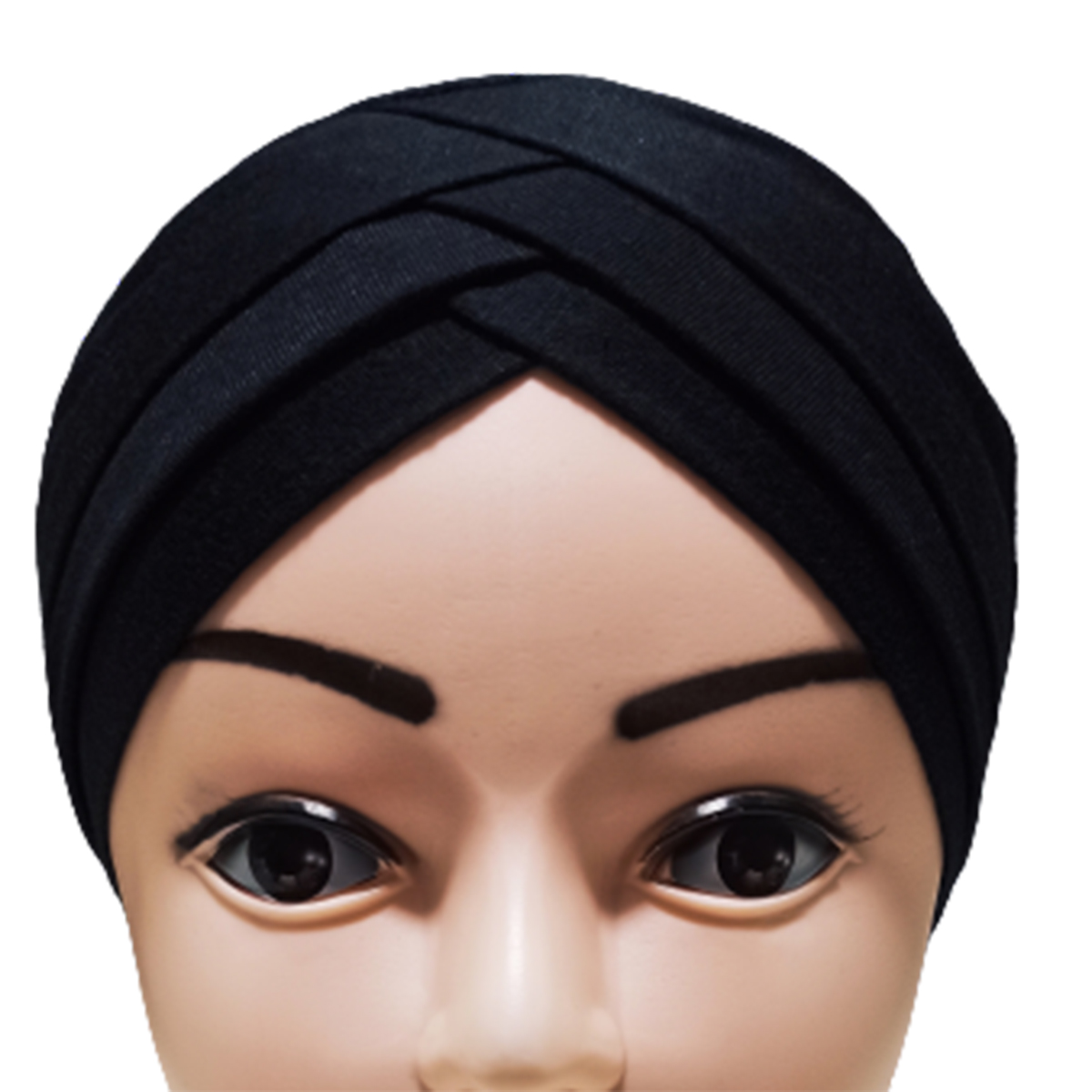Black 3d Layer Cap Best Fabric Hijab Cap | Daraz.pk