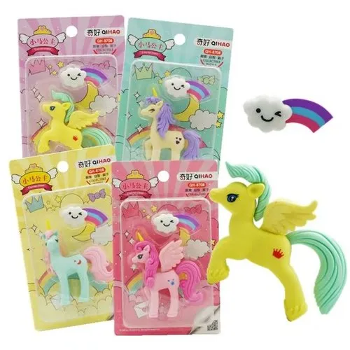 Fancy Barbie , Unicorn and Fairy Erasers Set , 10 Different Pieces for ...