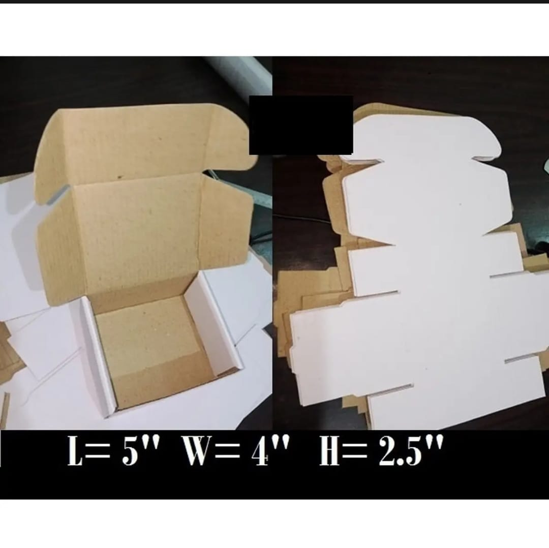 Pack of 20 Packaging Shipping Boxes (white) Corrugated 3-Ply - Sizes ...