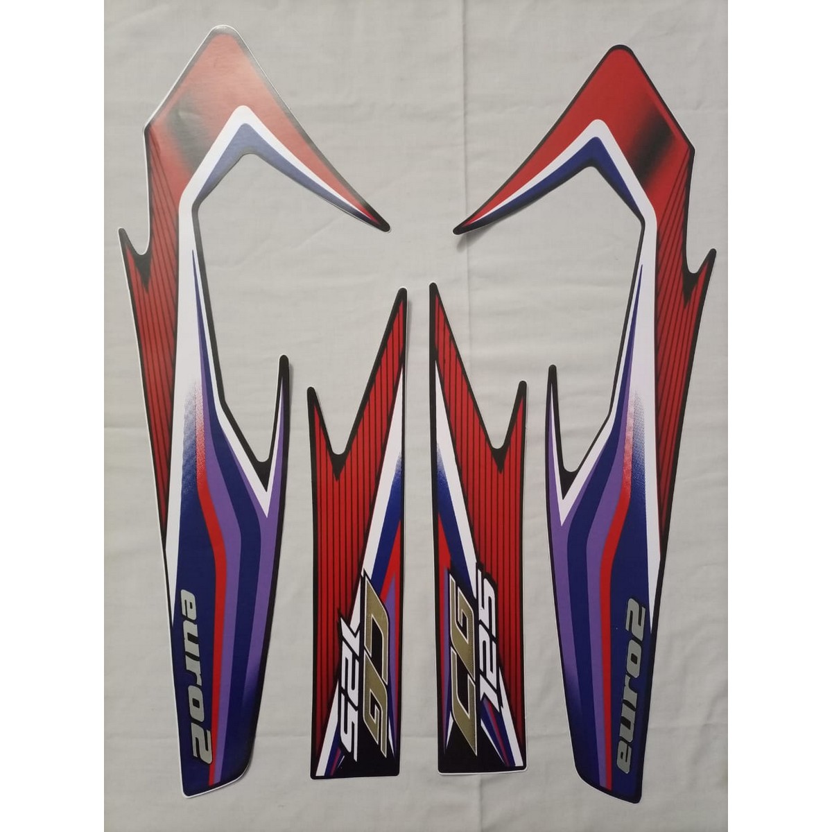 Tanki Tapa Sticker 2017 Model Honda 125 ( COMPLETE SET ) | Daraz.pk