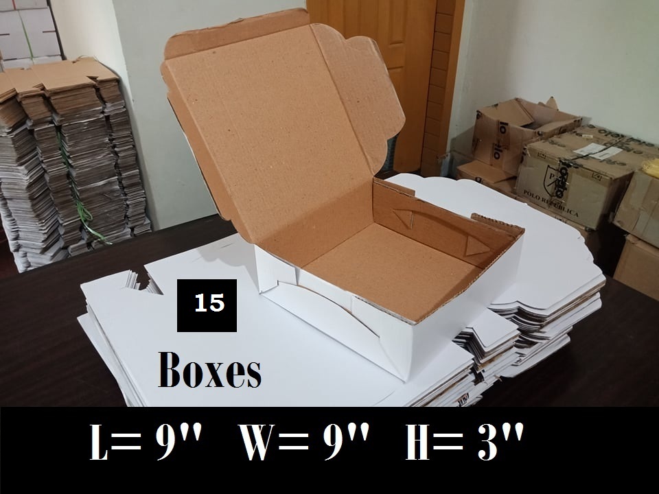 Bundle of White Flat E Boxes For High Strength Gift Packing Sizes ...