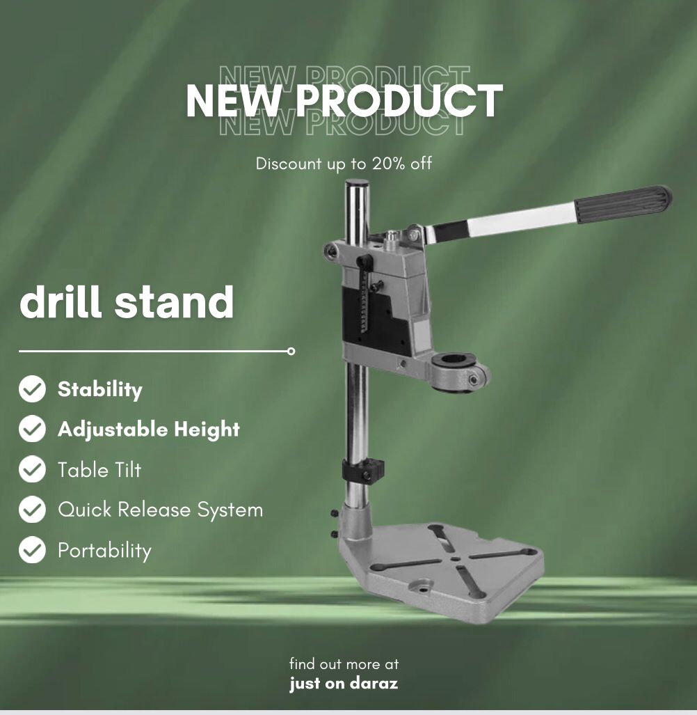 Drill machine stand ,Professional-grade drill holder . Drill press ...