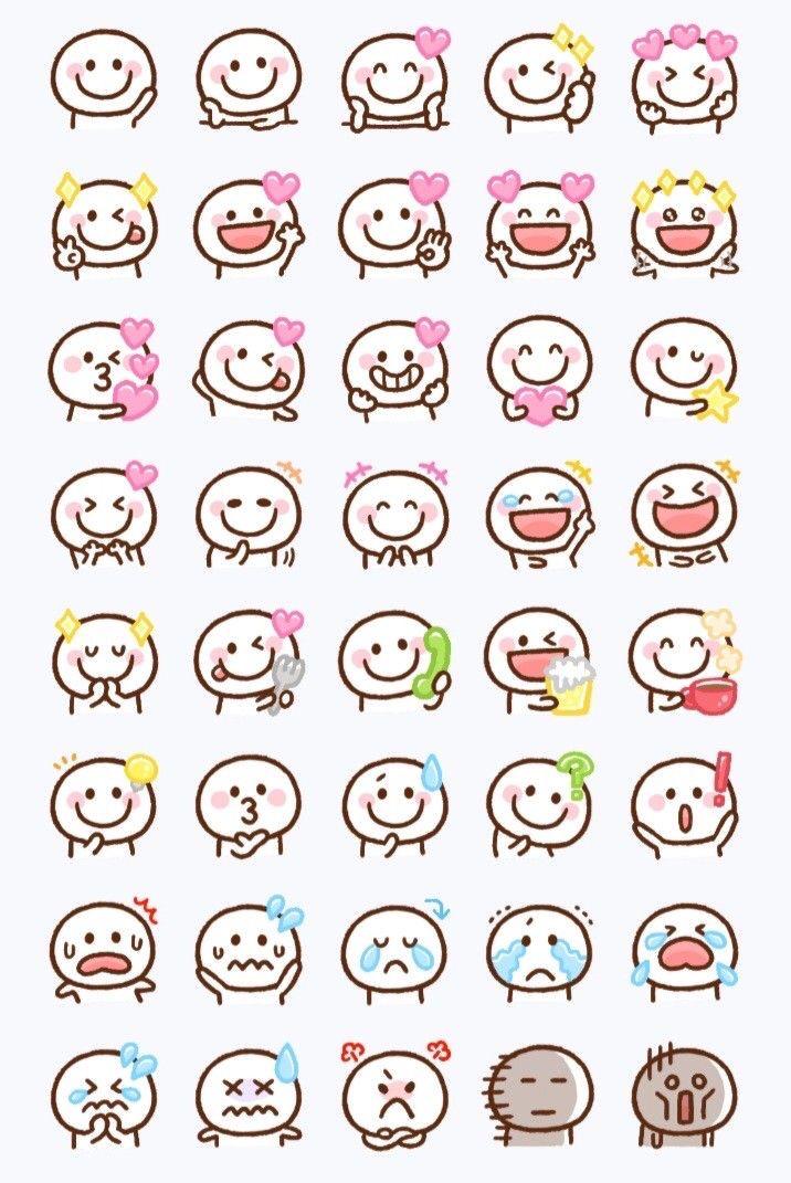 Cute Kawai character sticker sheet - A4 size | Daraz.pk