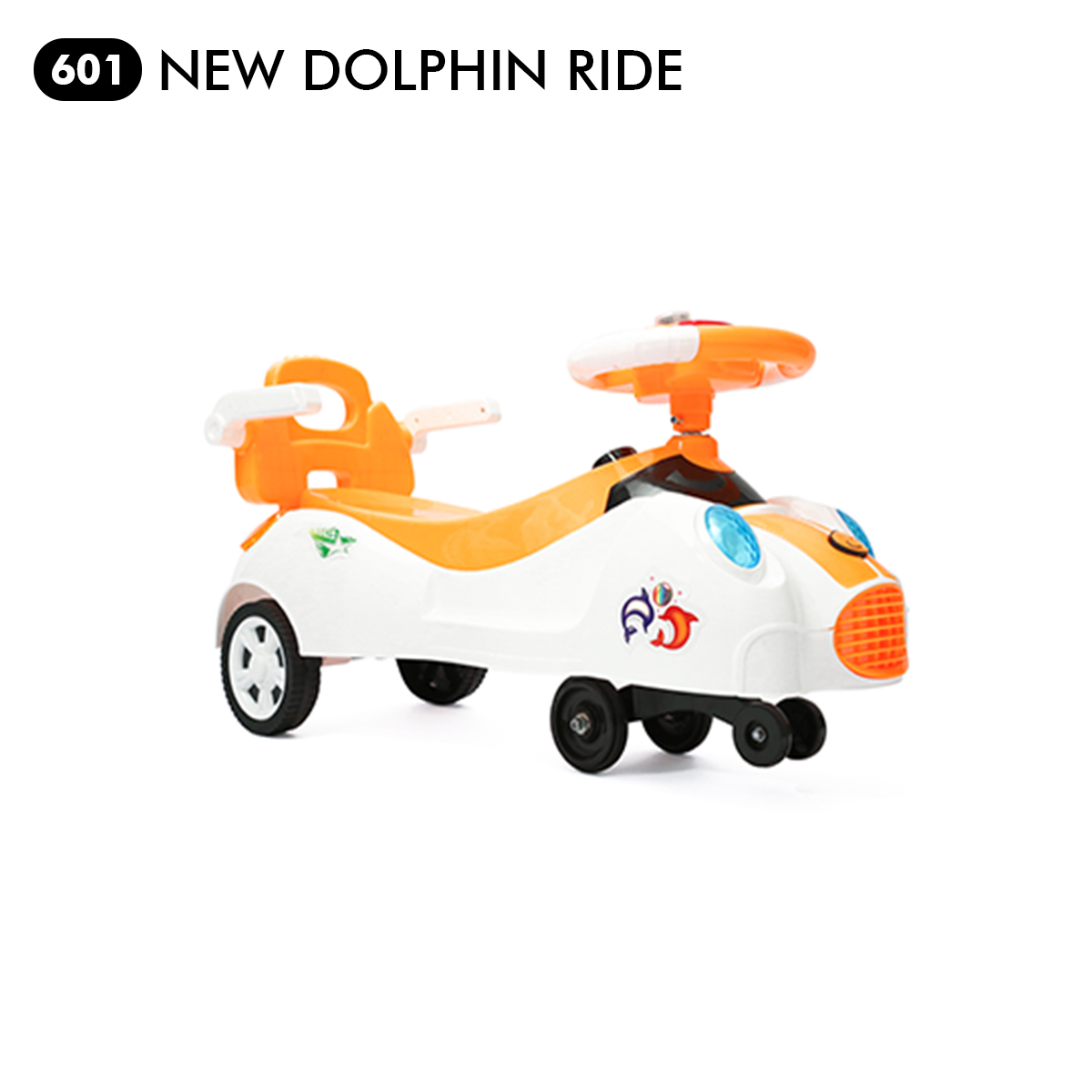 New Dolphin Ride - Magical Motion Fun for Kids 2-7! No Batteries Needed ...